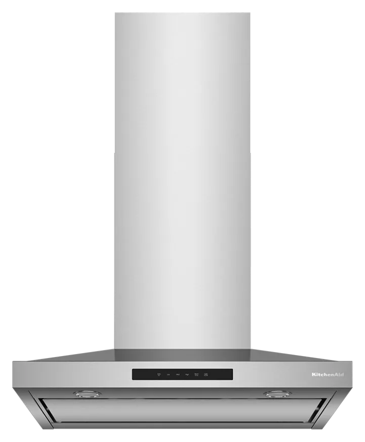 KitchenAid® 30-inch Wall-Mount, 4-Speed Canopy Hood Stainless Steel ...