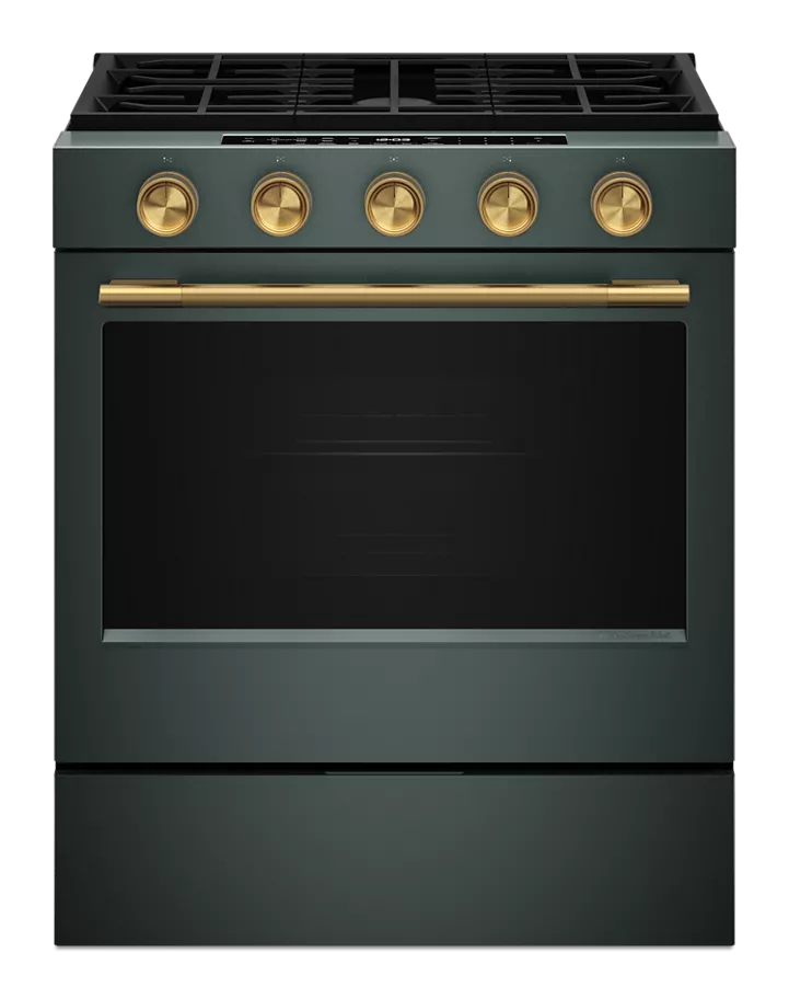 5.0 Cu. Ft. Smart Slide-in Gas Range with Convection Cooking Modes and ...
