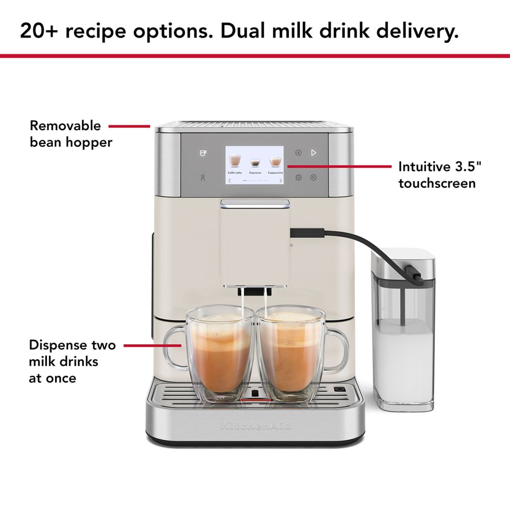 Machine à espresso entièrement automatique KF7 - Porcelaine | KitchenAid CA