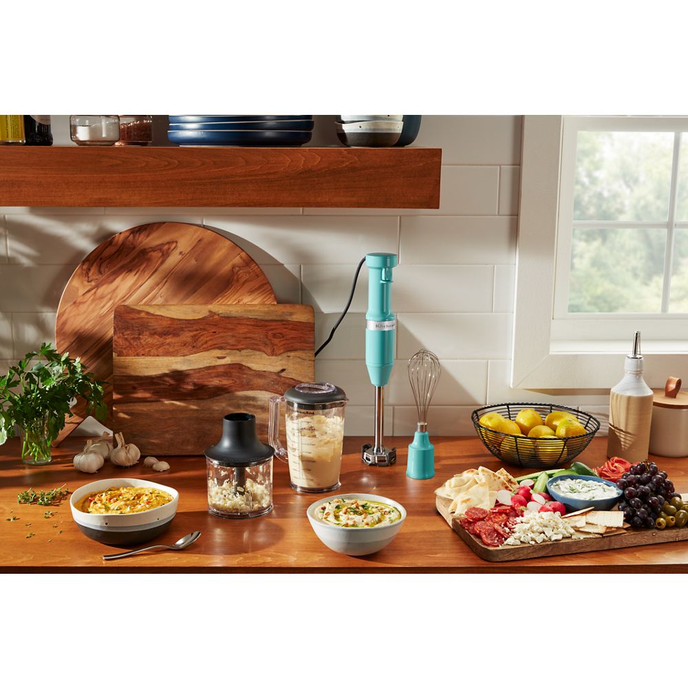 Variable Speed Corded Hand Blender with Accessories - Aqua Sky ...